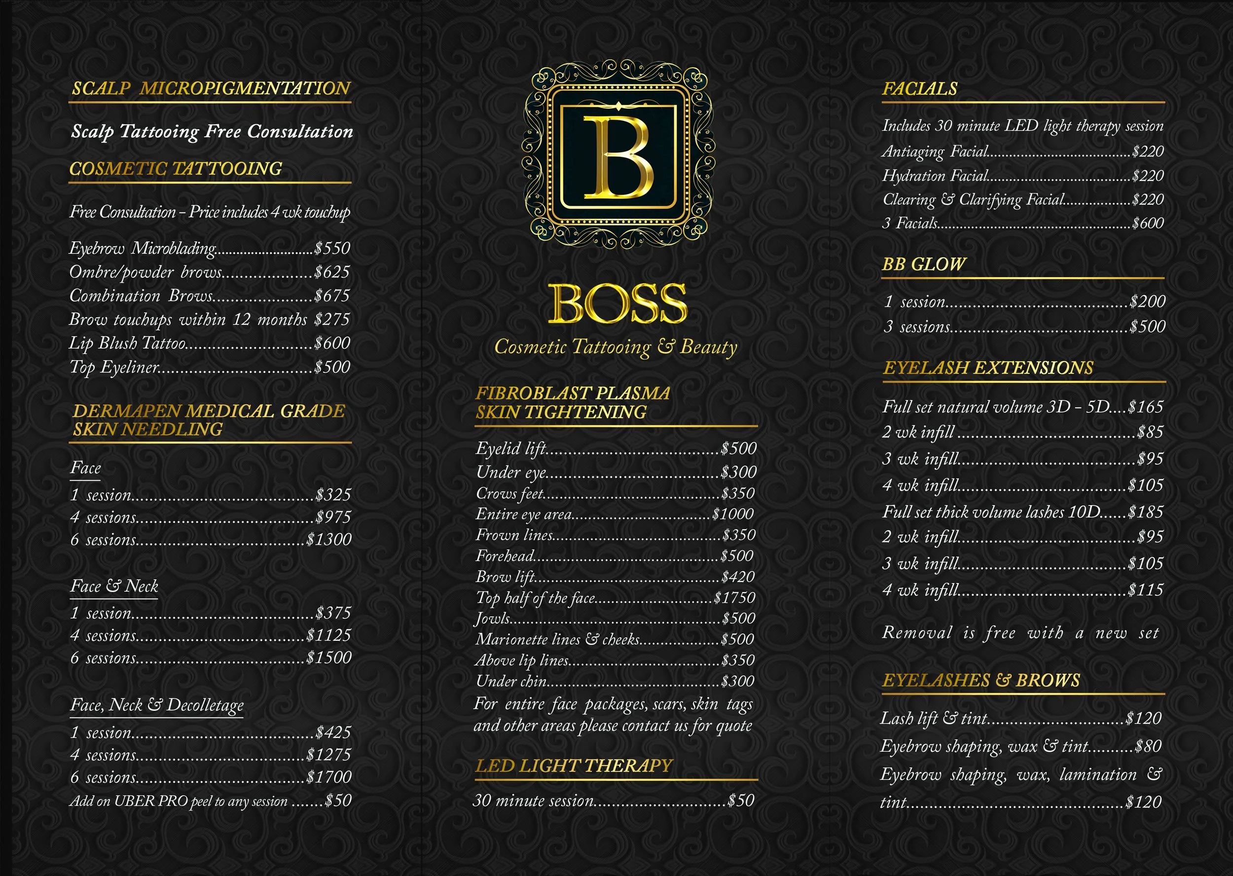 Menu 1 — Boss CTB