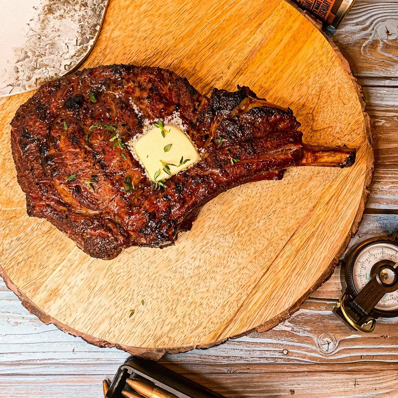 BGE - Reverse-Seared Cowboy Ribeye — Ranch & Rifle