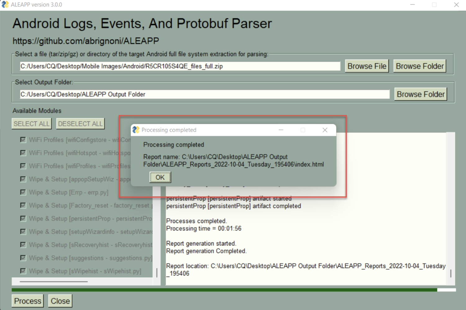 Getting started with ALEAPP — ArcPoint Forensics Main