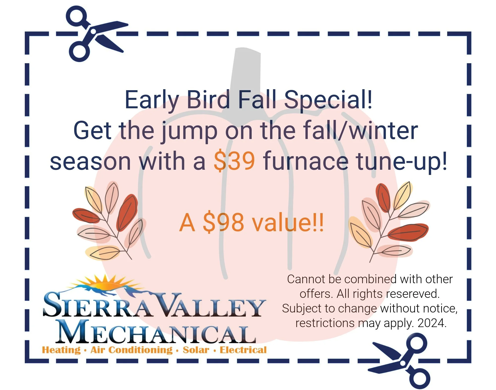 Coupons — Sierra Valley Mechanical