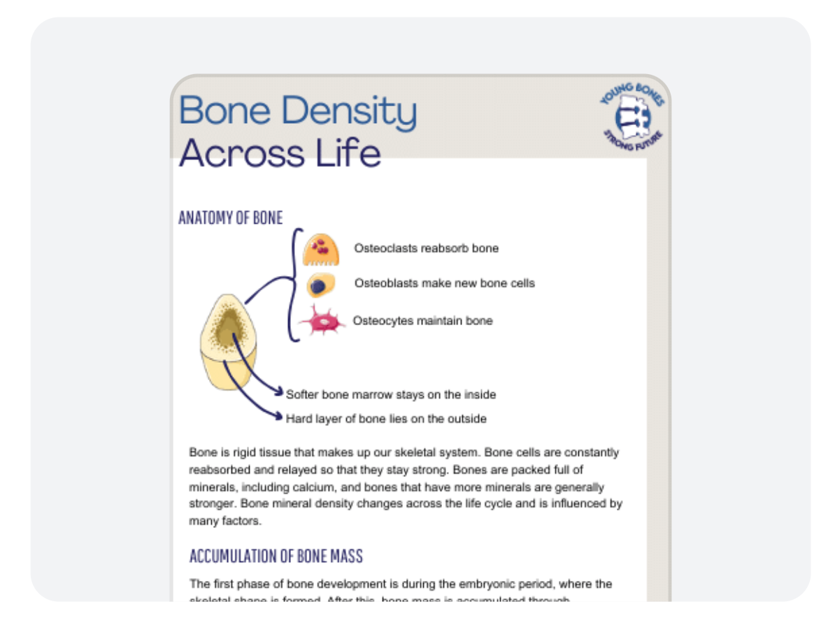 Resources — Young Bones Strong Future