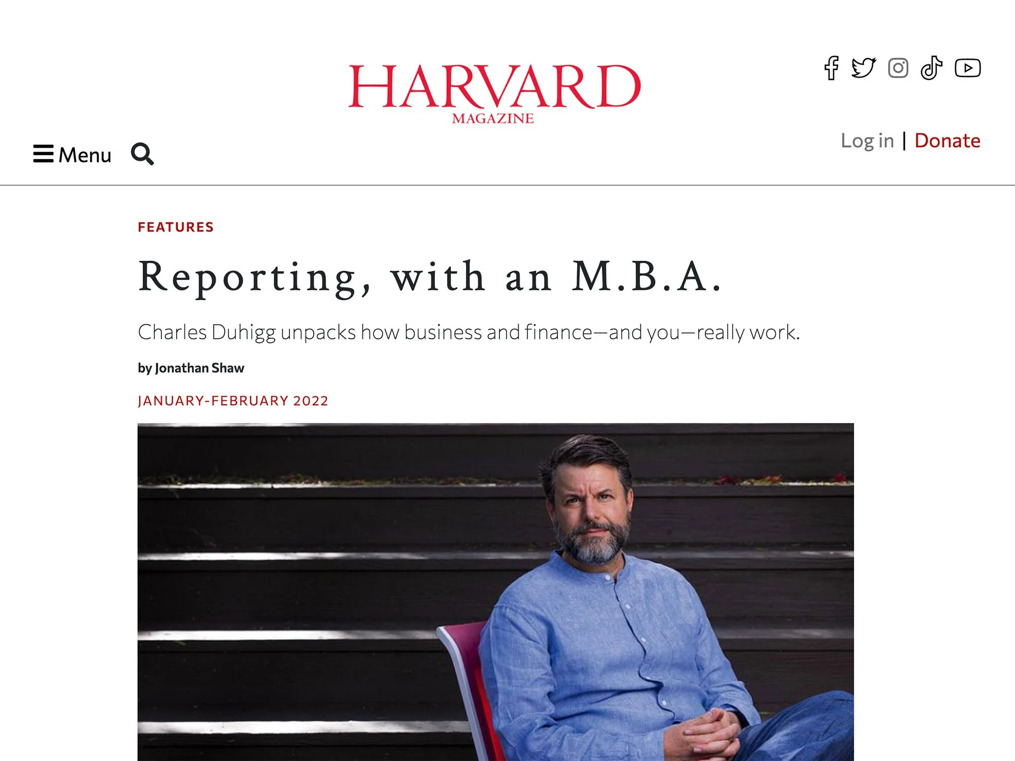 About — Charles Duhigg