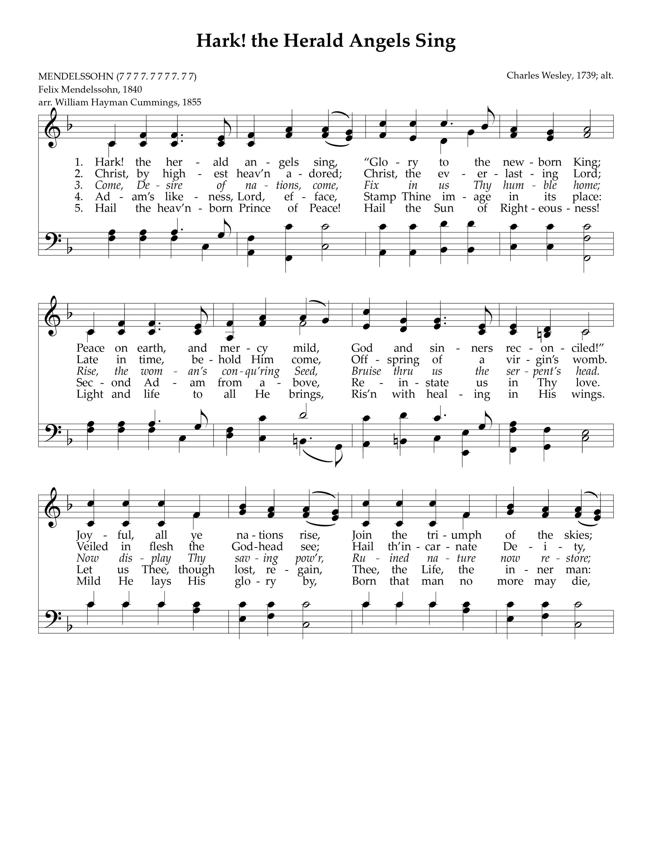 Hark! the Herald Angels Sing — Reformation Covenant Church