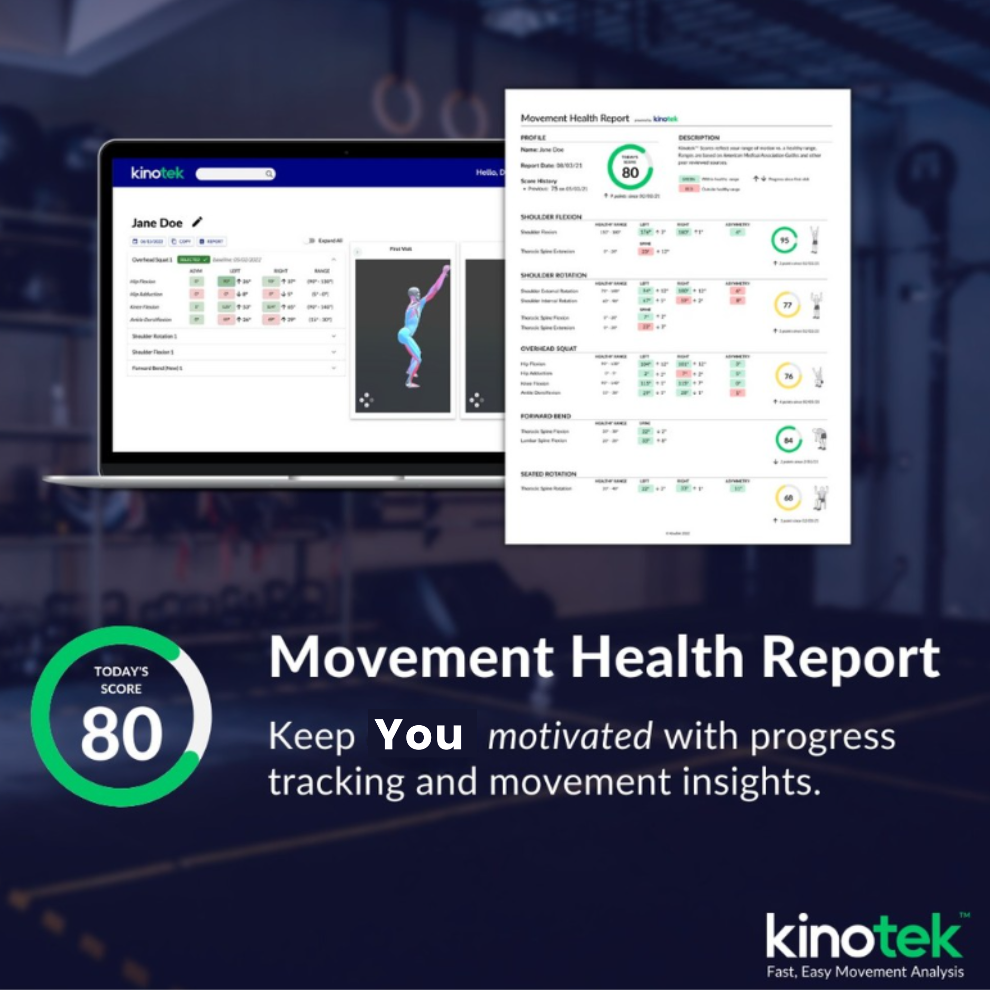 Kinotek | AI-Powered Movement Assessment — DexaFit West Houston