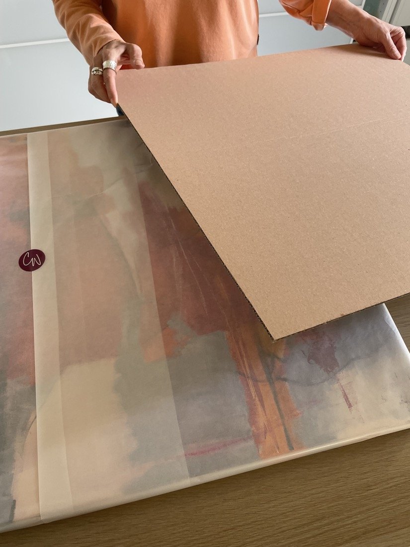 How I package artwork for shipping — Claudia Wiebe SoulArt