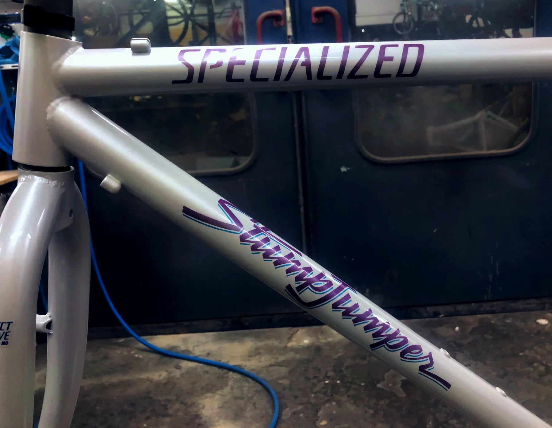 Stumpjumper 26" MTB Frame Restoration, Pearl Grey — Bike Sanctuary ...