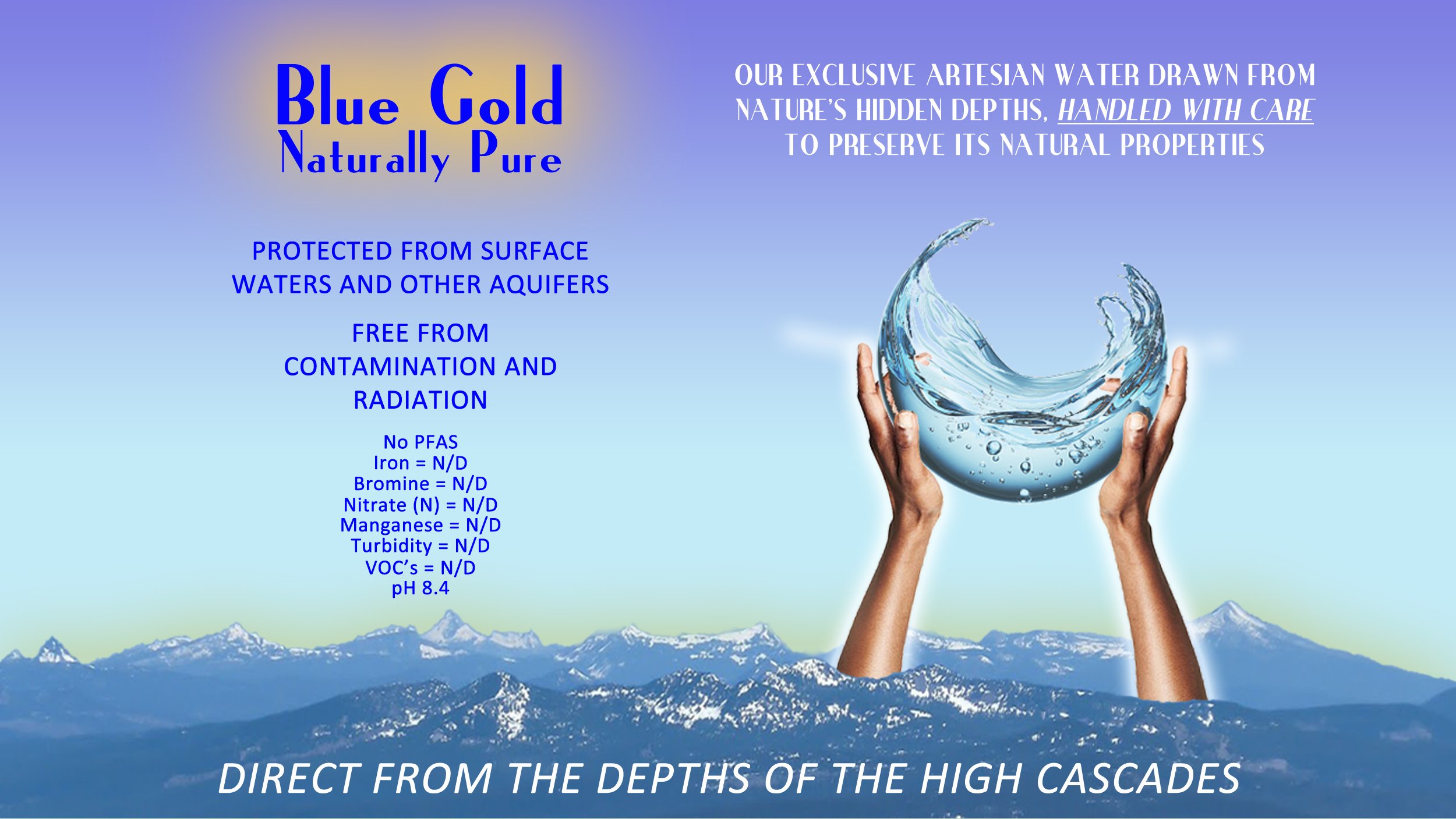 BLUE GOLD NATURALLY PURE ARTESIAN WATER
