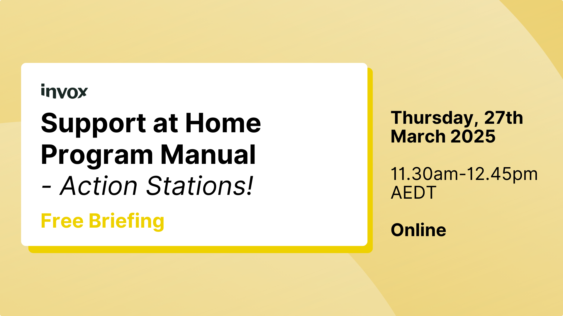 Home Care Sector Events | Invox