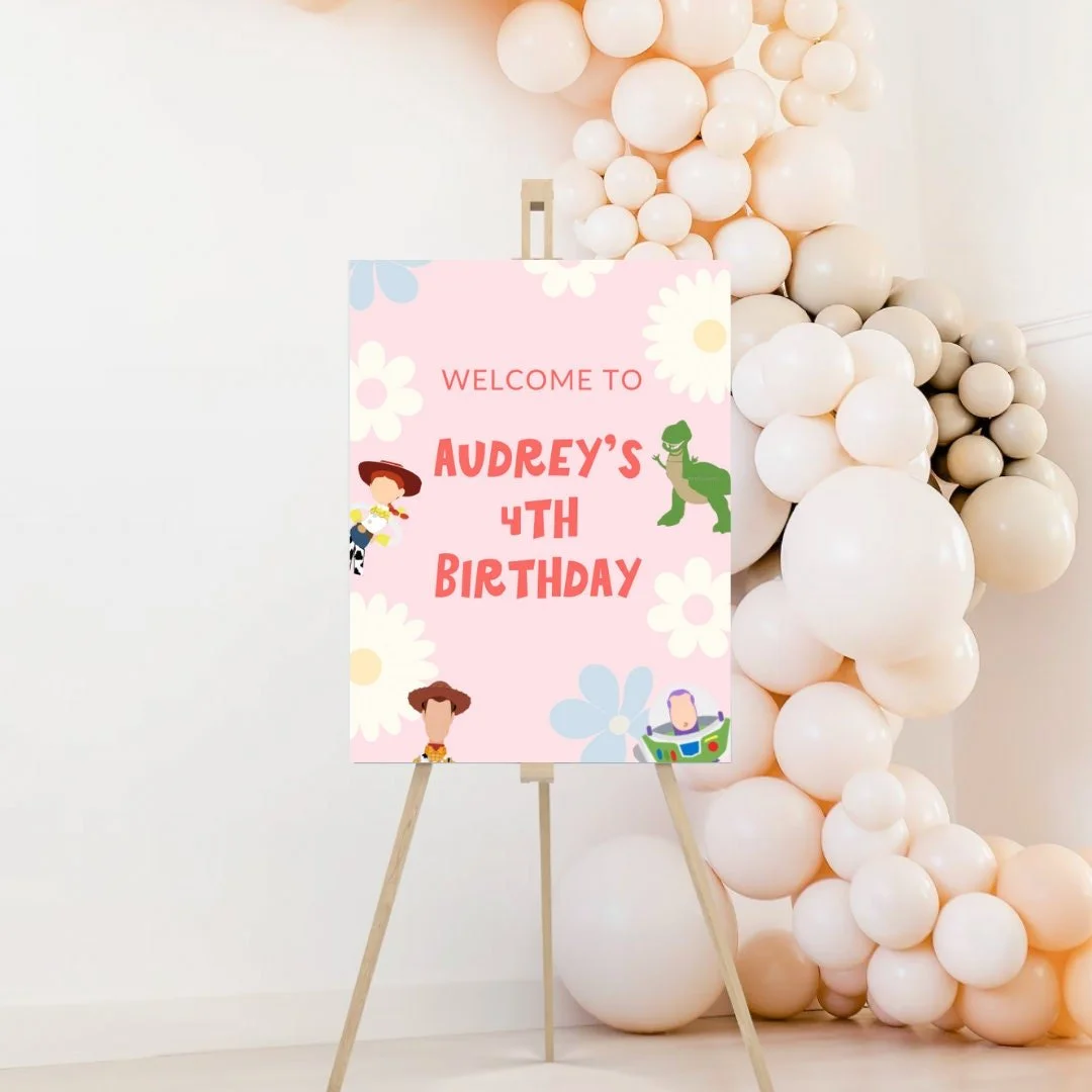 Girly Toy Story Birthday Party Invitation, You've Got A Friend In Me ...