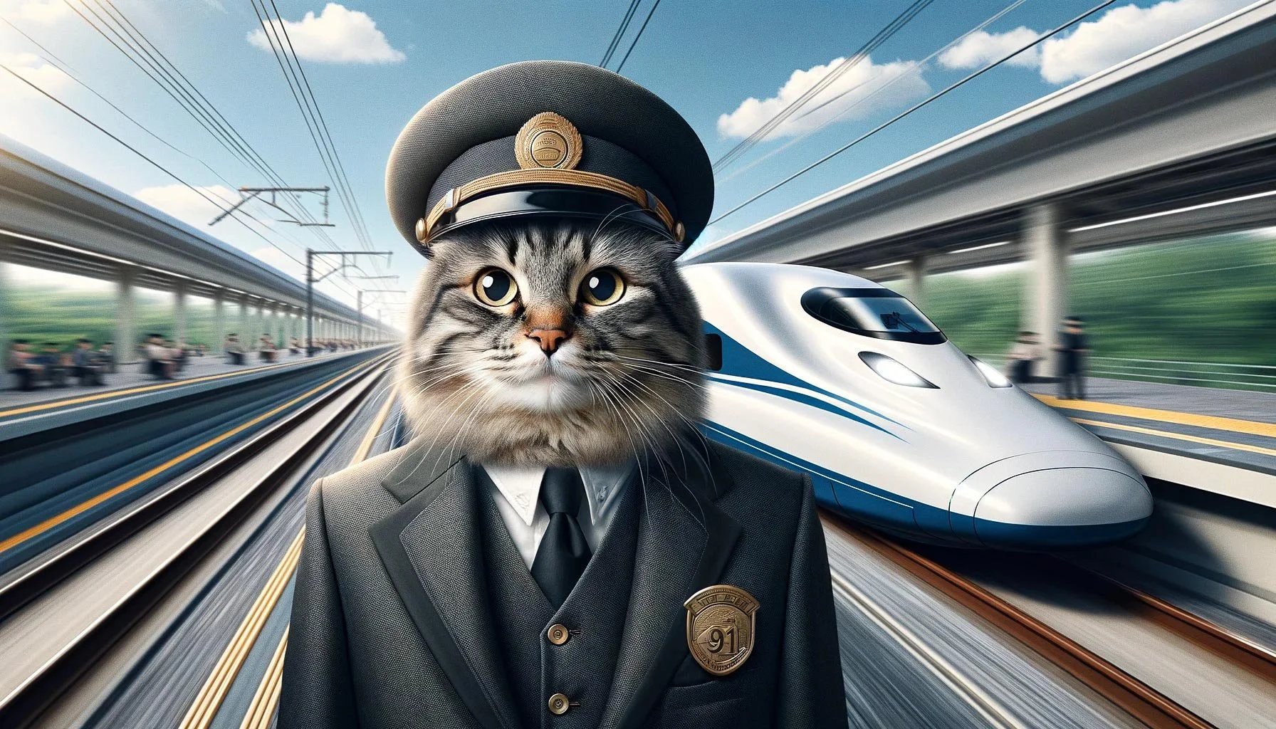 Conductor Oliver Fastpaws' Speedy Sojourns: "Zooming on the Whisker ...