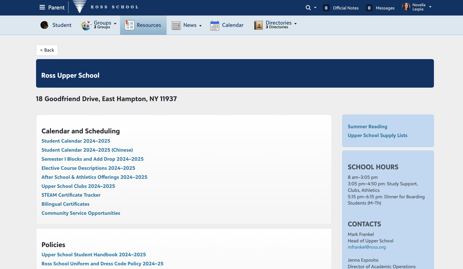 Blackbaud — Ross School