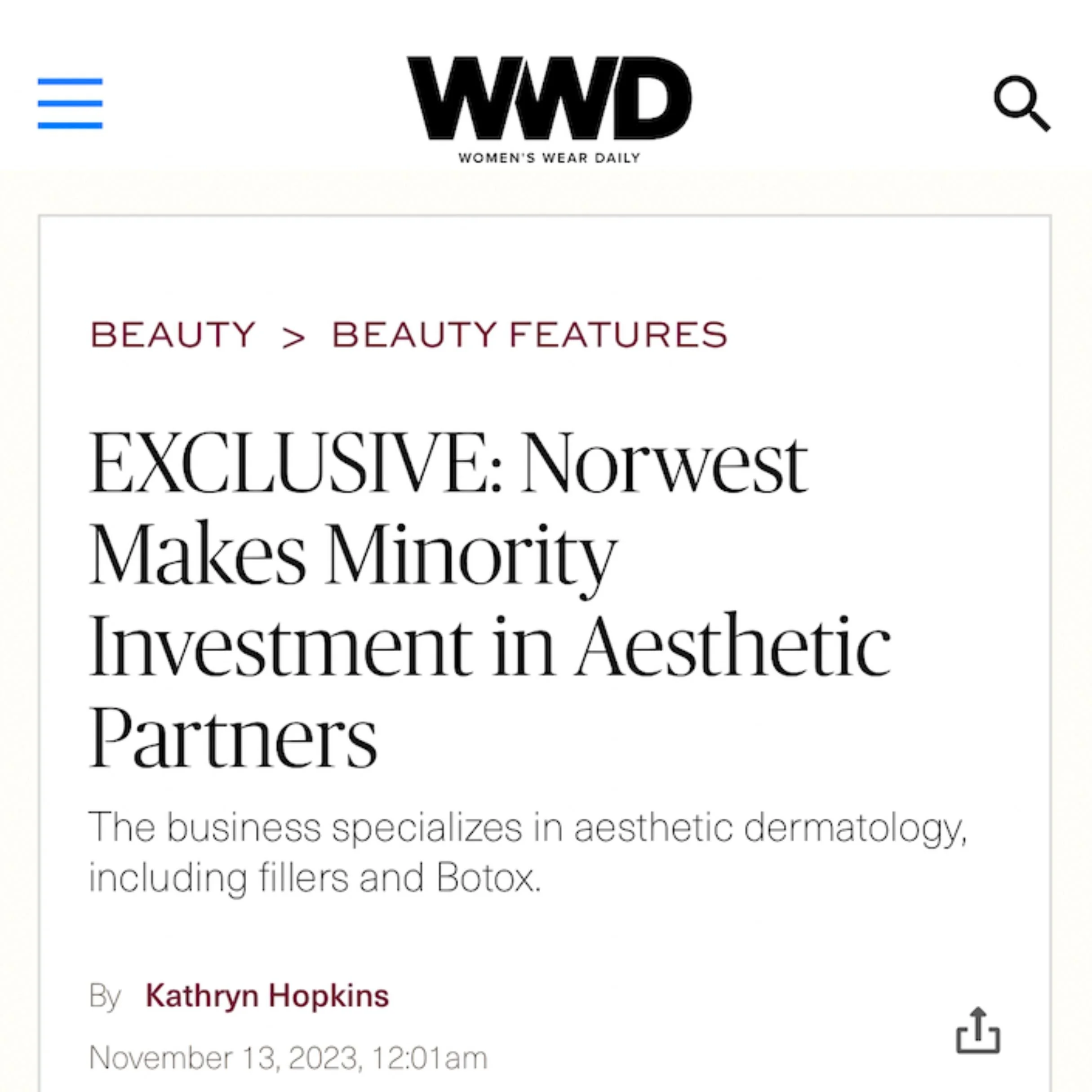 Press — Aesthetic Partners