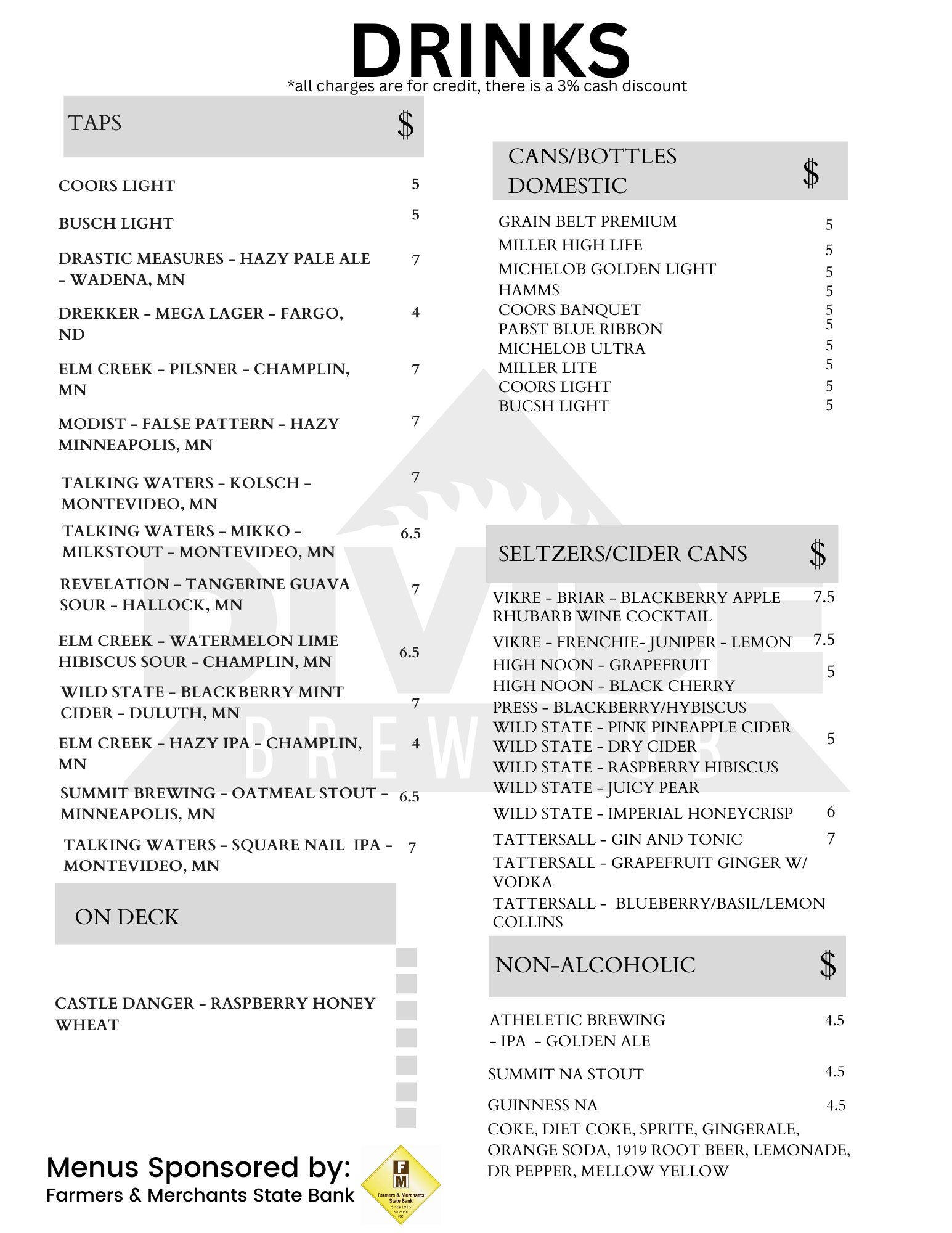 Drink — Continental Divide Brew Pub