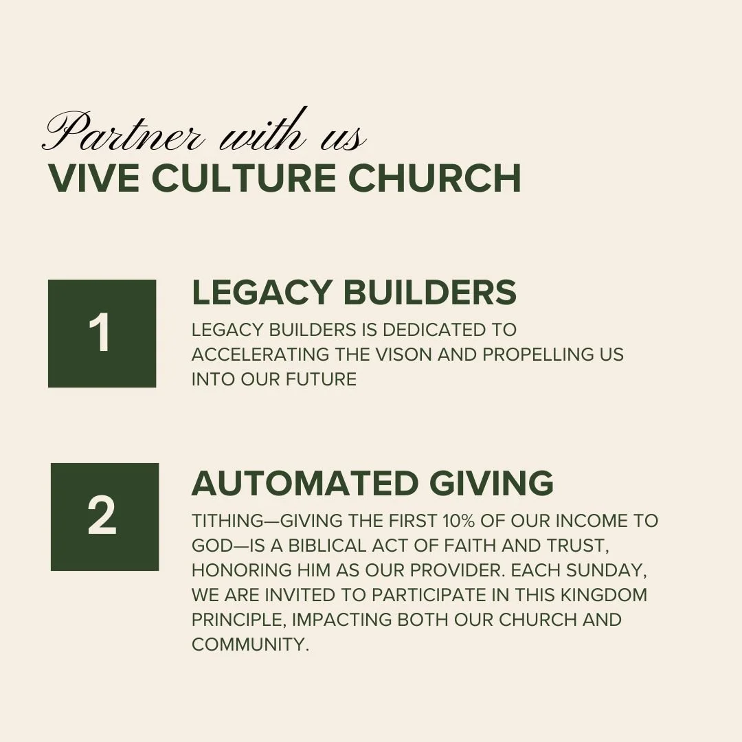 Vision Sunday — VIVE Culture Church