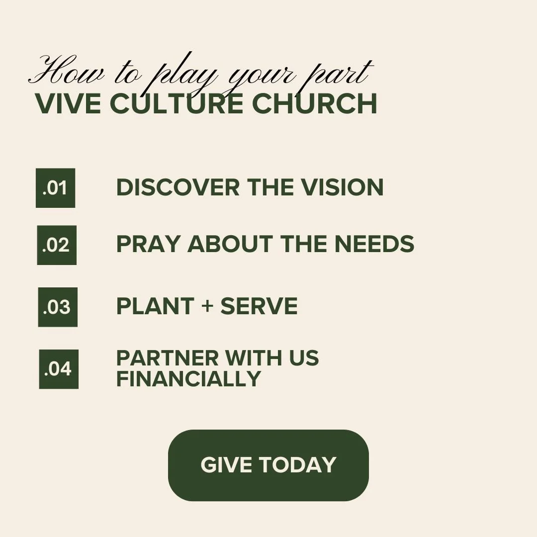 Vision Sunday — VIVE Culture Church