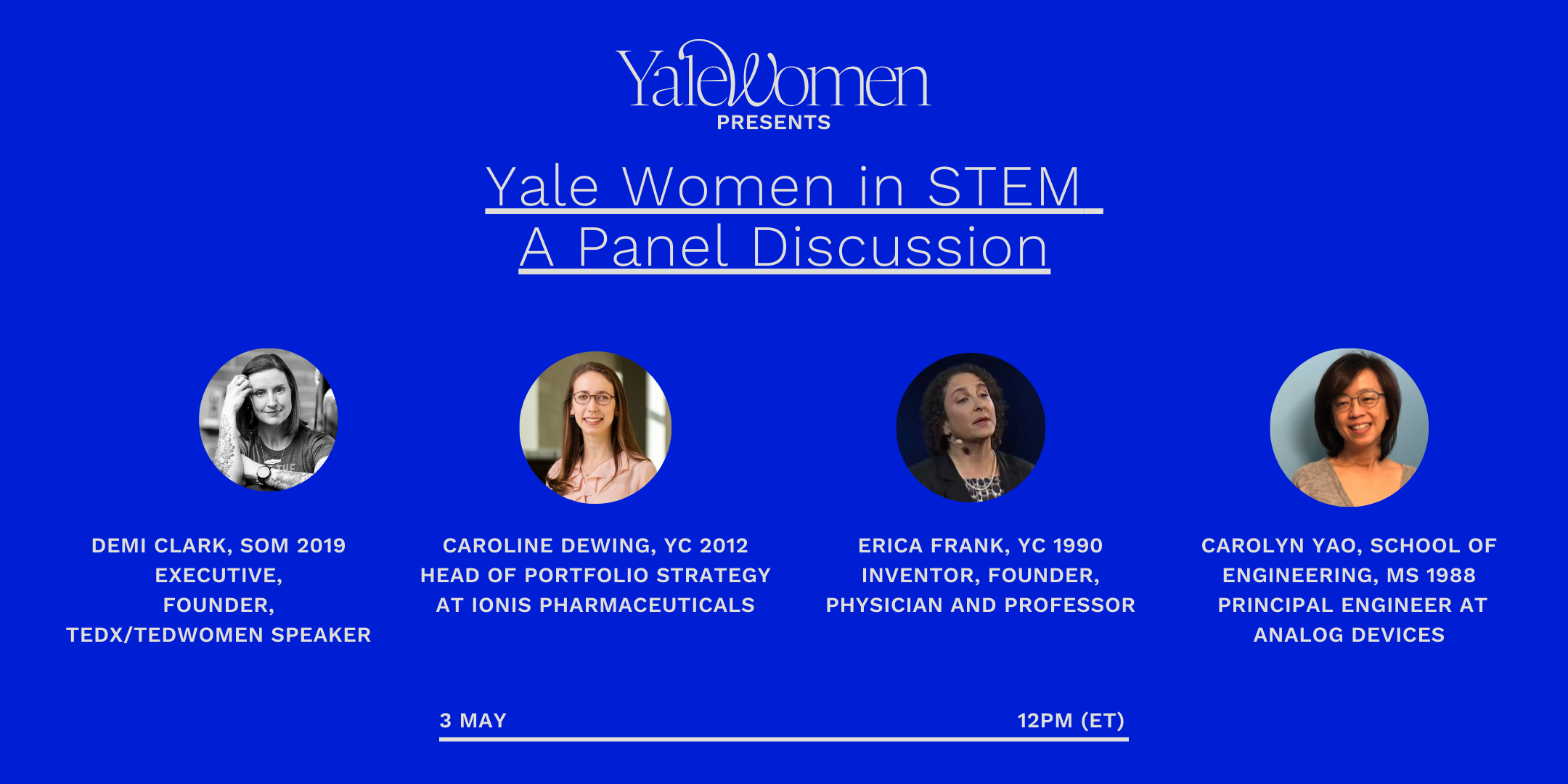 Yale Women in STEM: Education - Mentorship - Career Path - Lessons ...