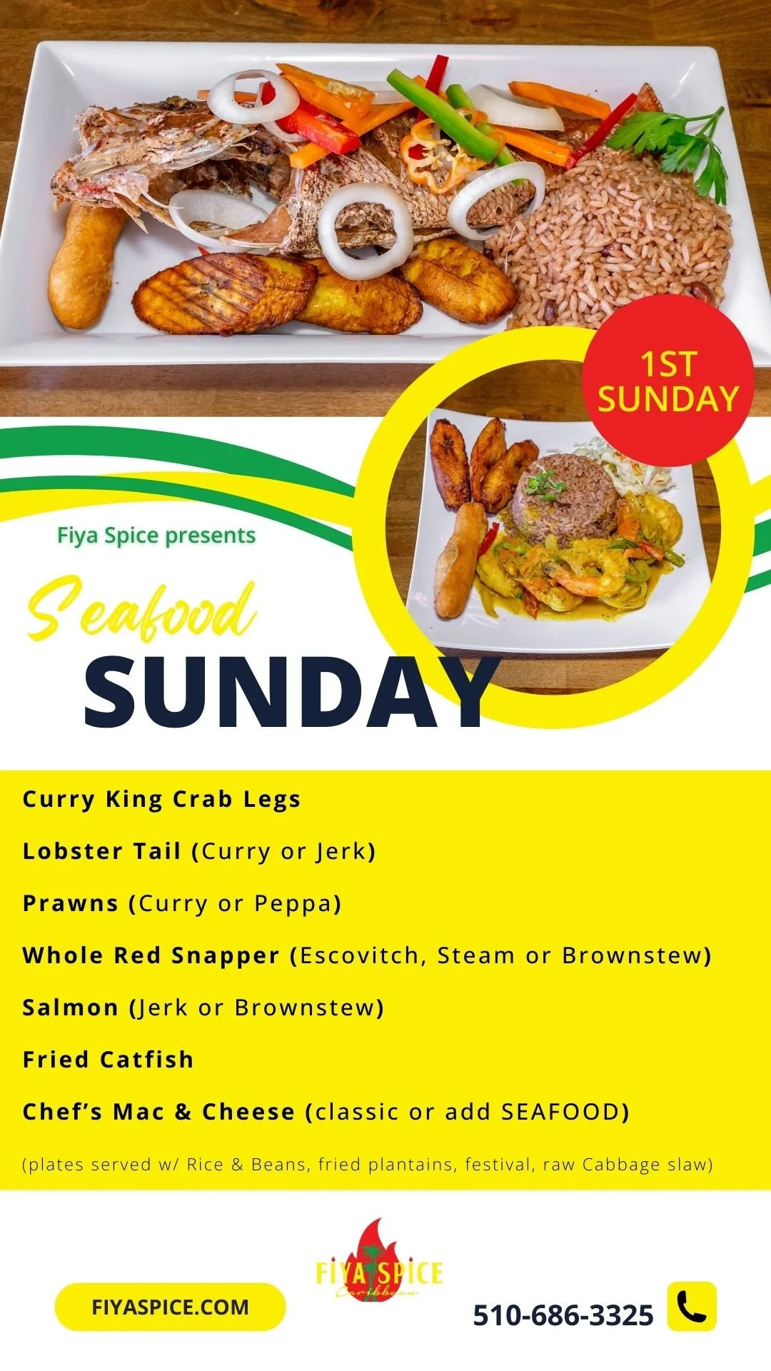 Menu — Fiya Spice Caribbean