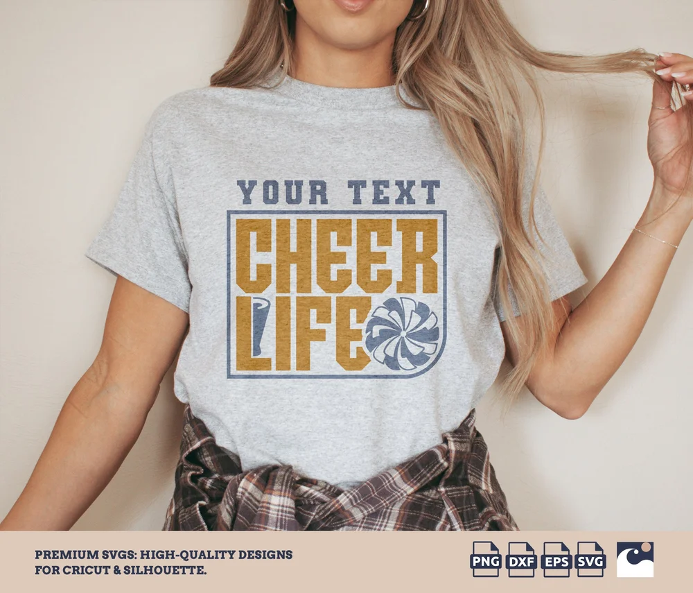Cheer Dance svg png, Team name, Megaphone, Shirt, Cheerleader ...