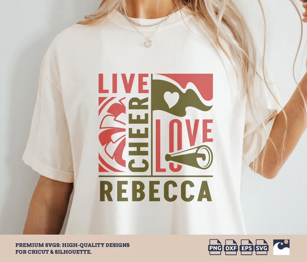 Cheer Team Template SVG PNG - Shirt Design for Cheerleaders & Moms ...