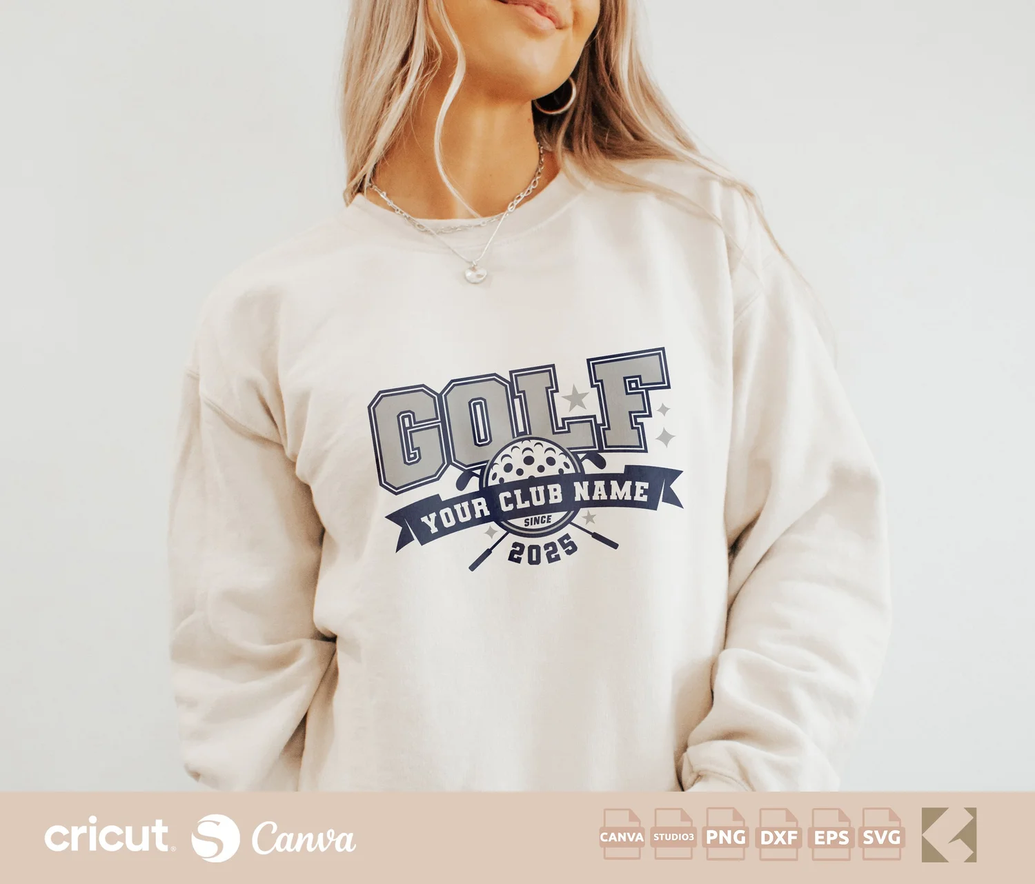 Unique Custom Golf Monogram Logo (SVG & PNG) - Personal Design — Cricut ...