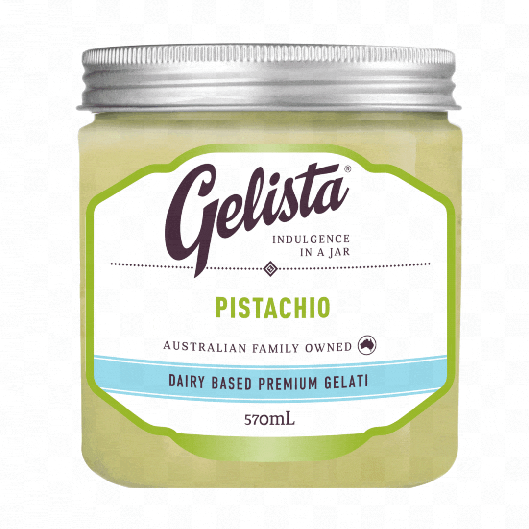 Pistachio Gelati Sandwich with Almond Cookies — Gelista Gelati