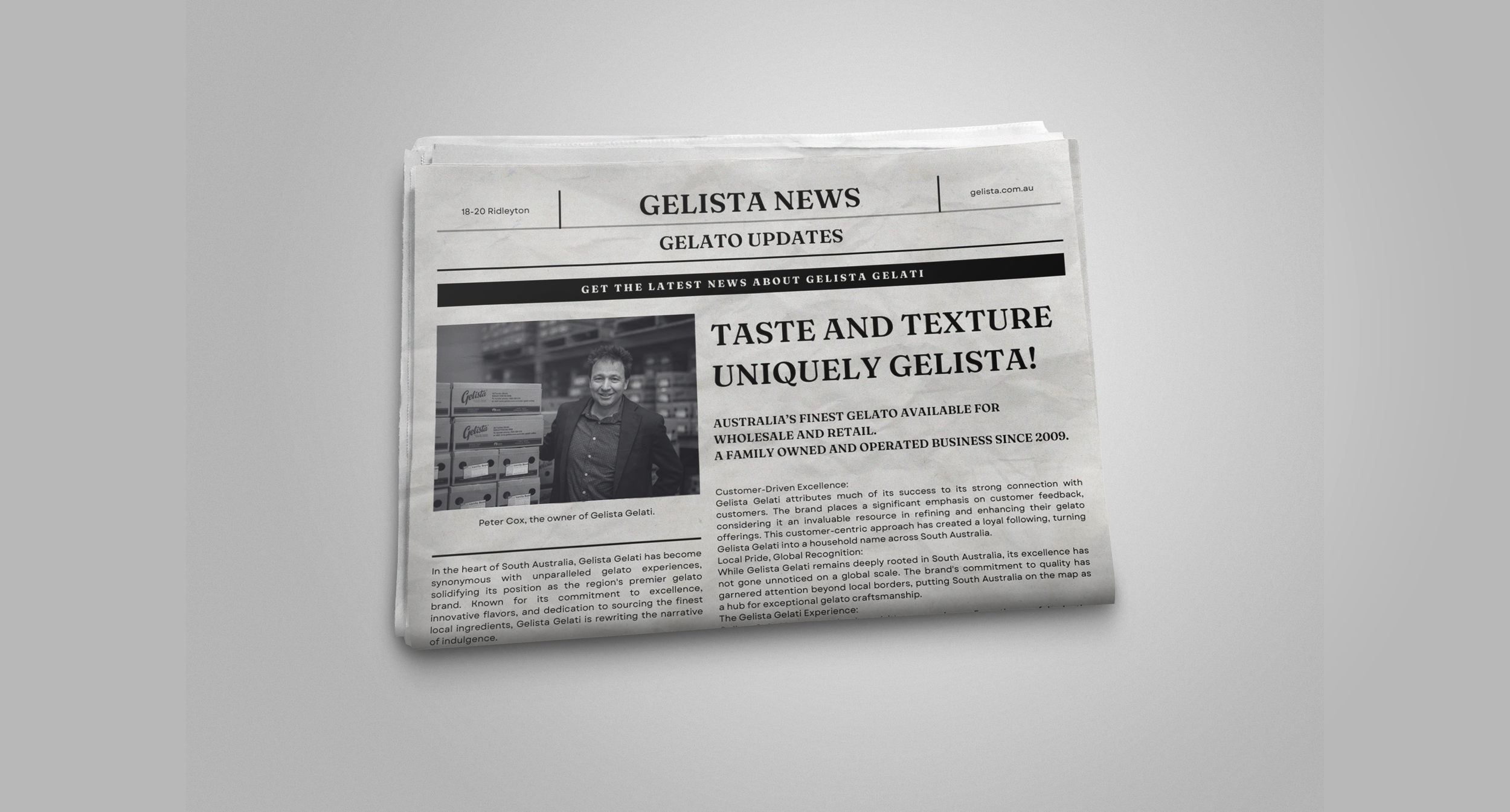Gelista News — Gelista Gelati