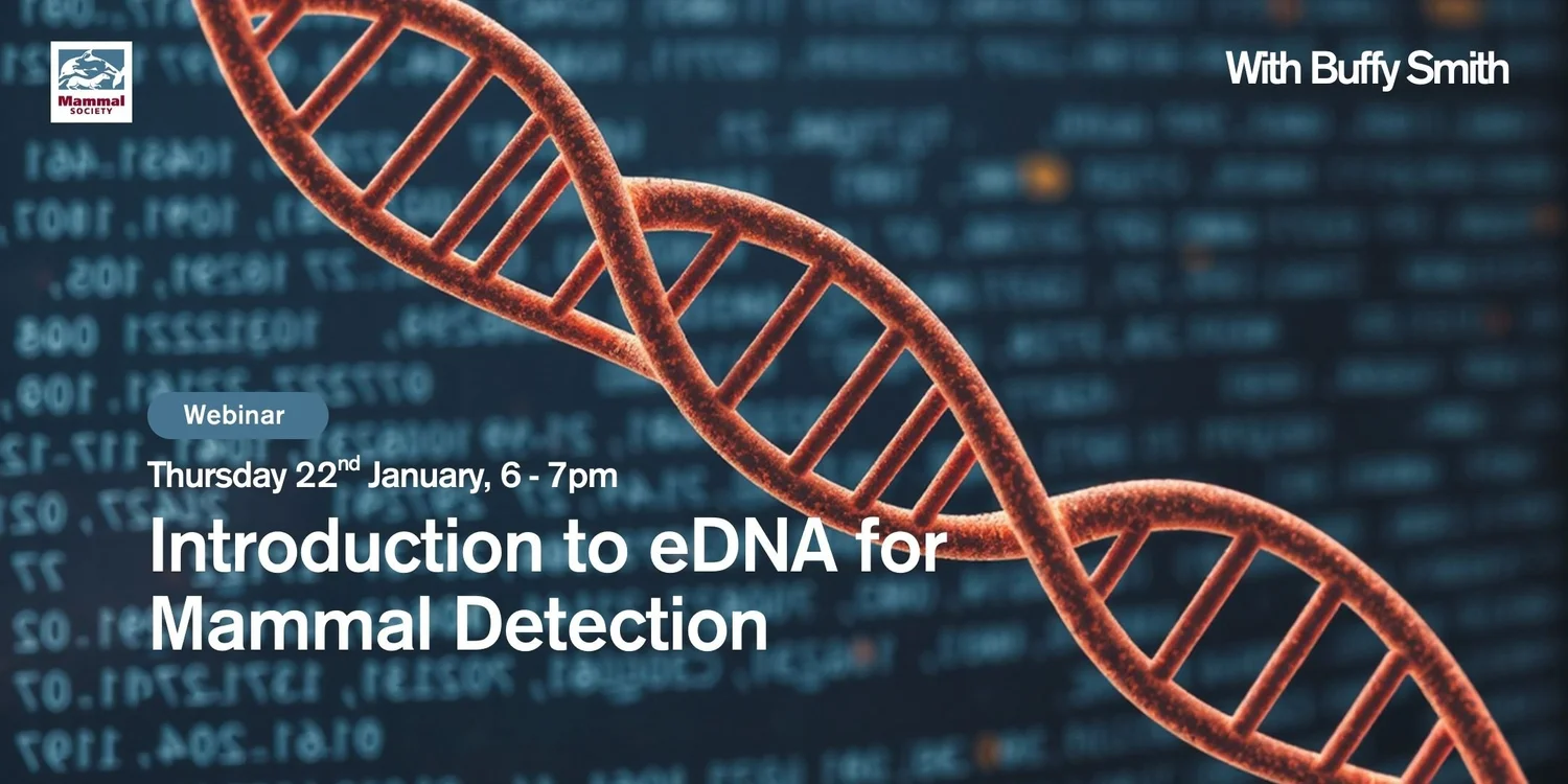 Introduction to eDNA for Mammal Detection (online) — Mammal Society