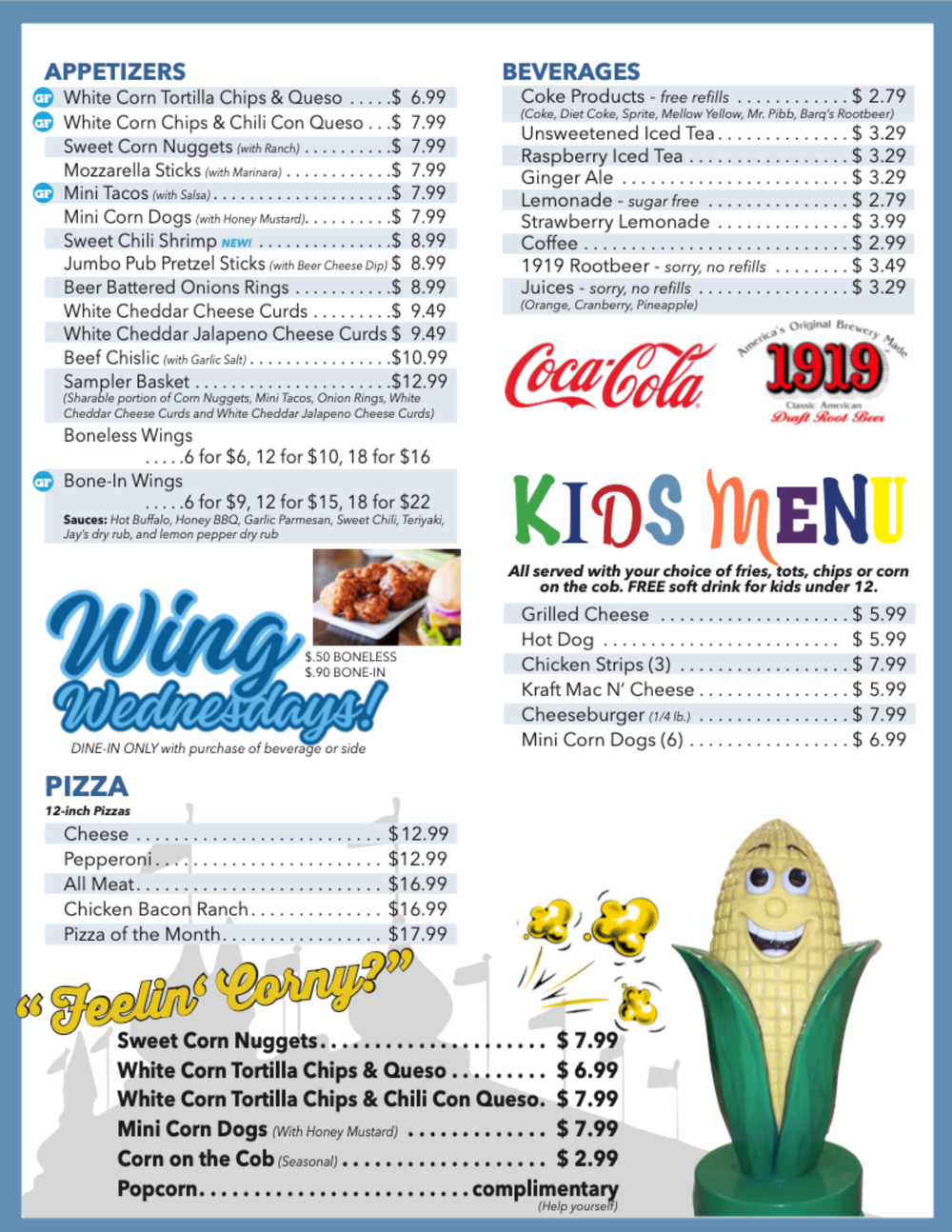 Menu — Bradley's Pub & Grille