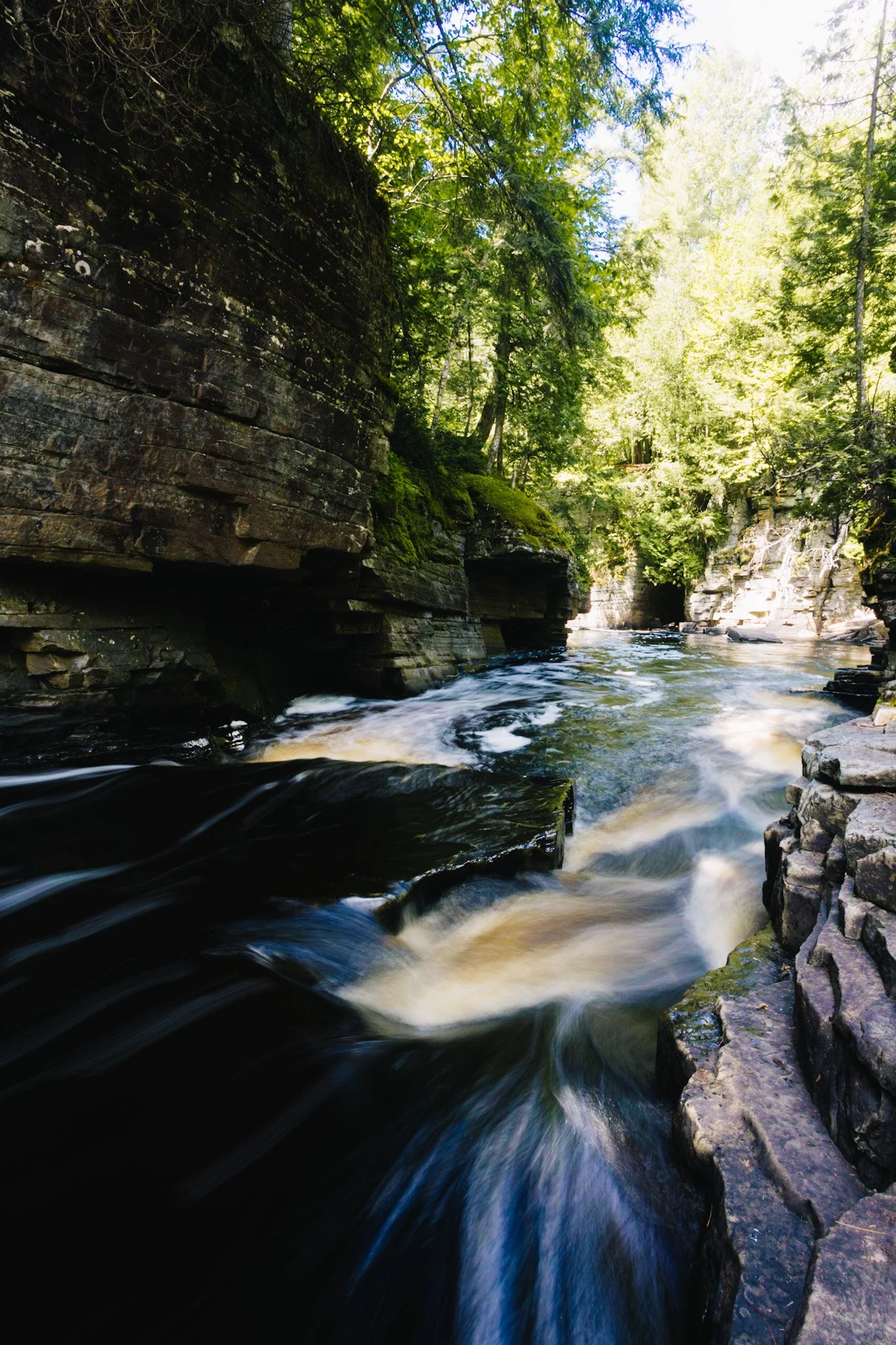 Canyon Falls Roadside Park: One of Michigan’s Best Waterfall Stops
