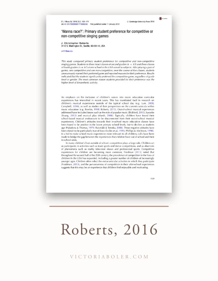 Upper Elementary Music Games — Victoria Boler