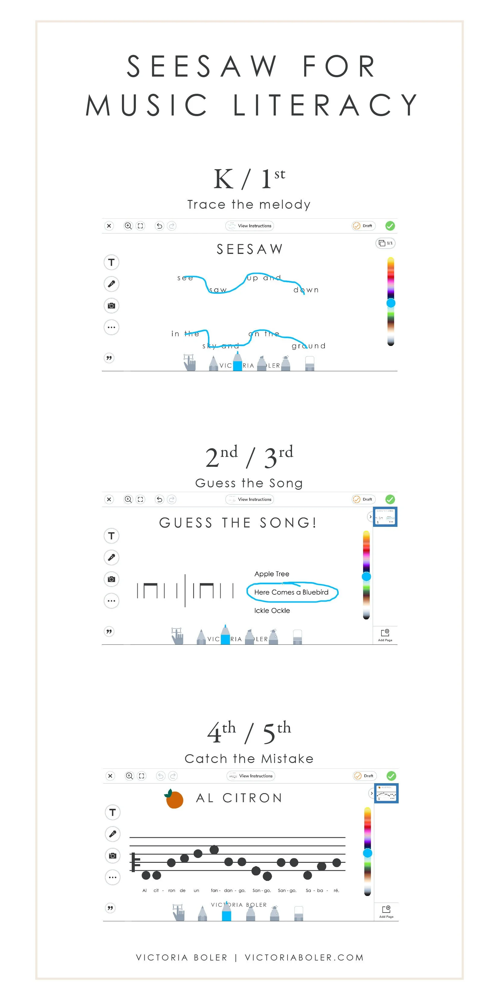 Using Seesaw in Elementary General Music Part 2 — Victoria Boler
