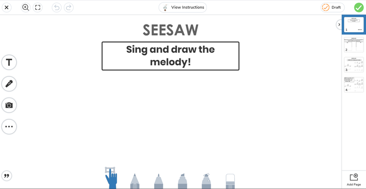 A Complete 1st Grade Virtual Music Lesson using Seesaw and Google ...