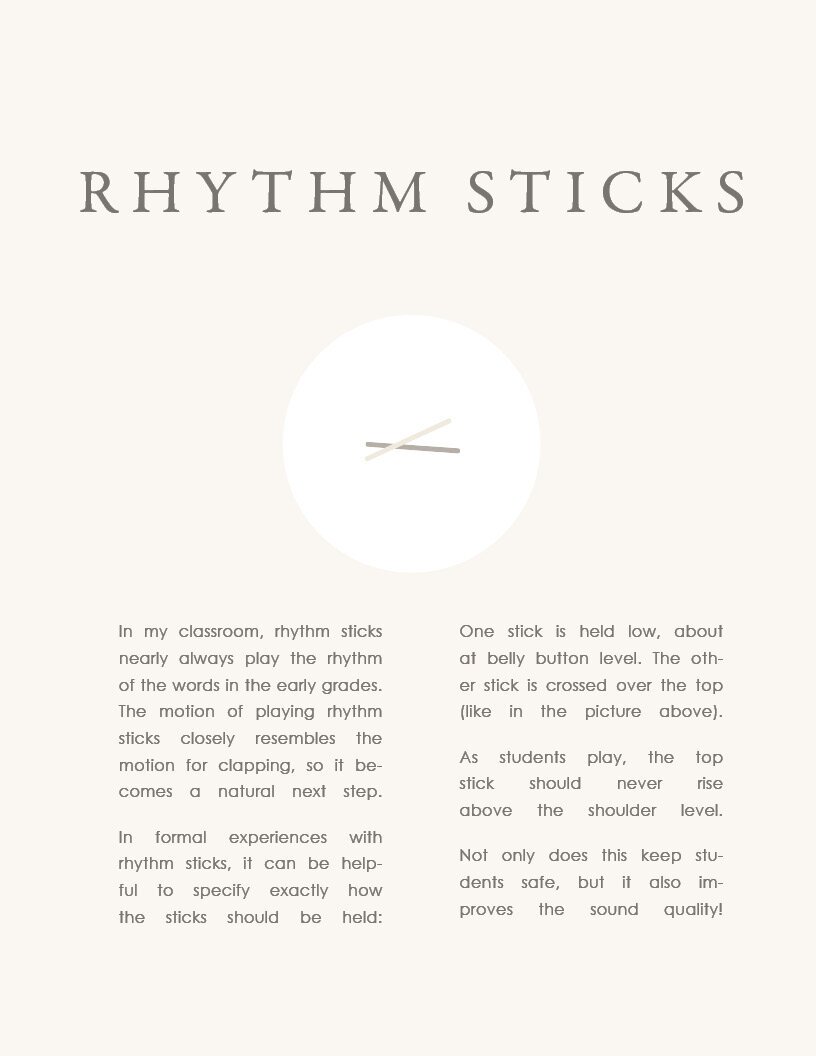 Beginning Unpitched Percussion in Early Elementary Music — Victoria Boler