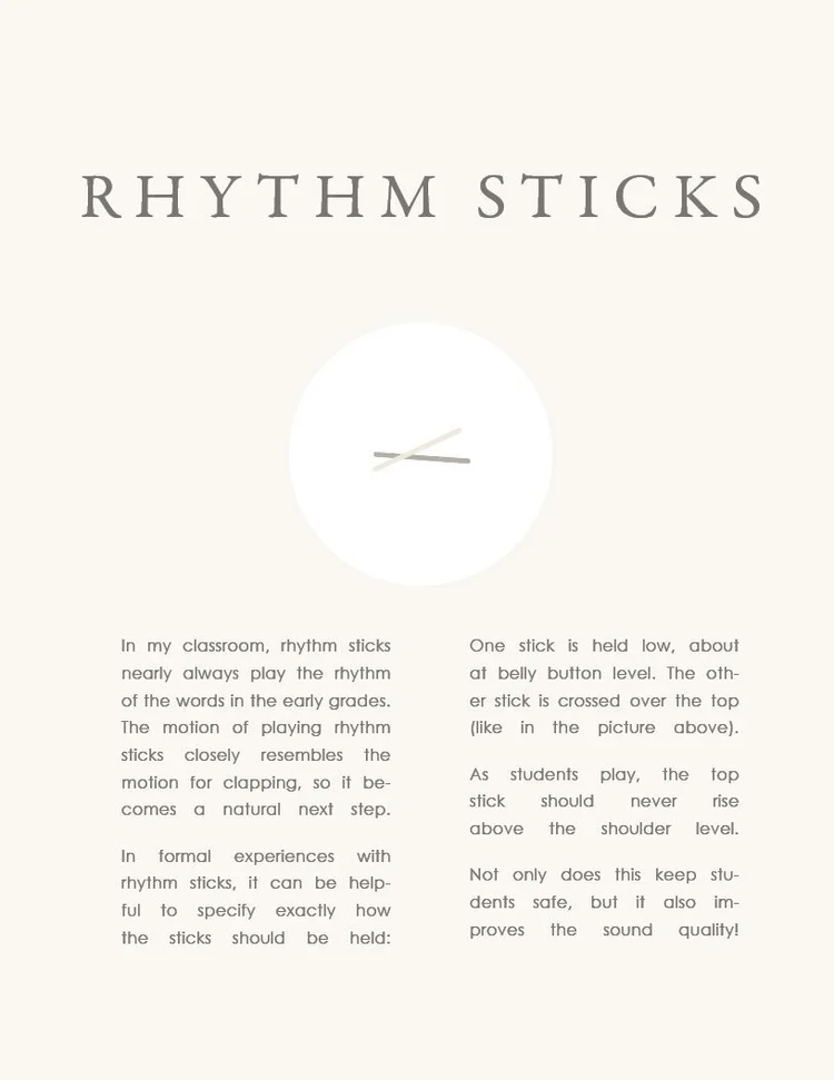 Beginning Unpitched Percussion in Early Elementary Music — Victoria Boler