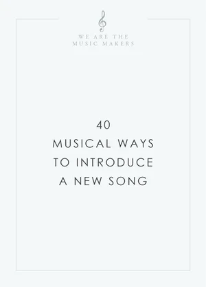 40 Musical Ways to Introduce a Song — Victoria Boler