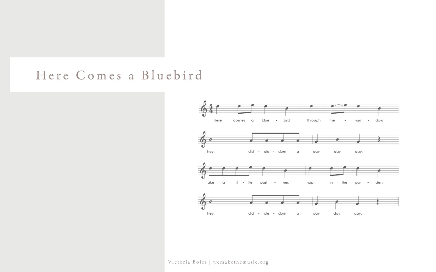 Improvisation Sequences for Elementary Music — Victoria Boler