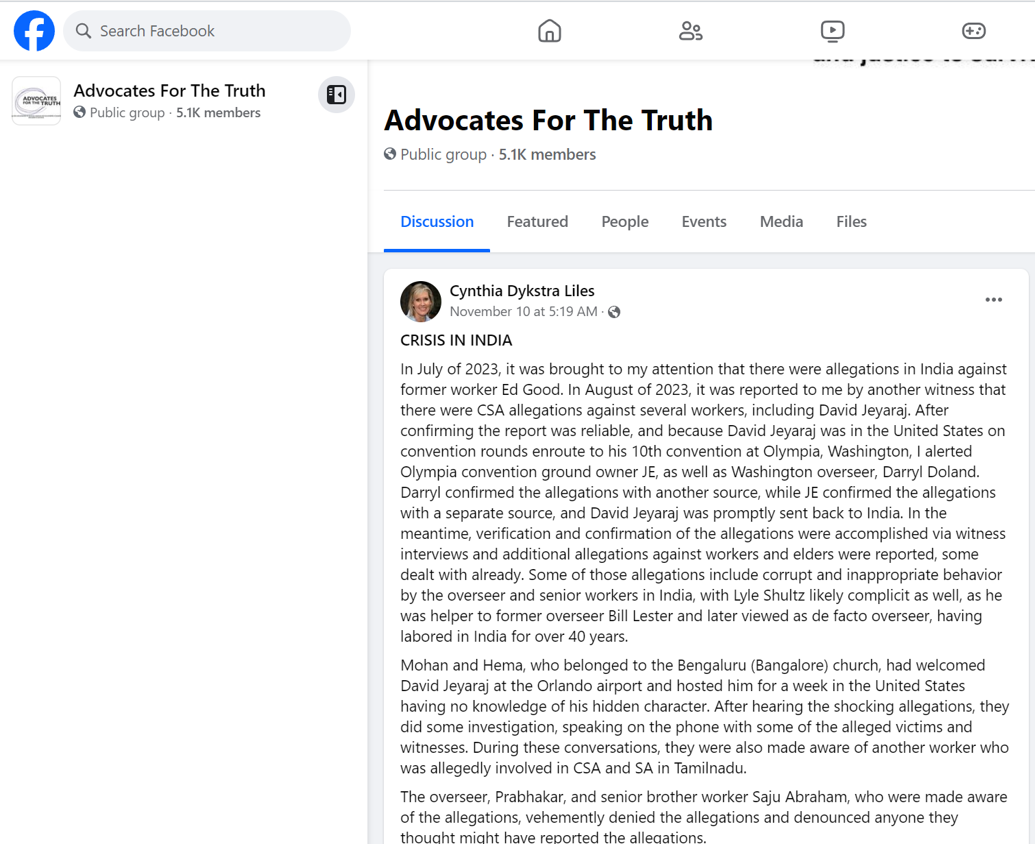 India Abuses Crisis: Anonymous Letter ‘Tell the Truth’ — Mission ...