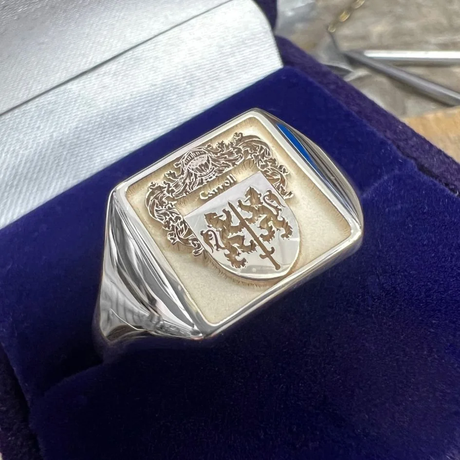 Explore The Different Signet Ring Engraving Options — Laser Engraving ...