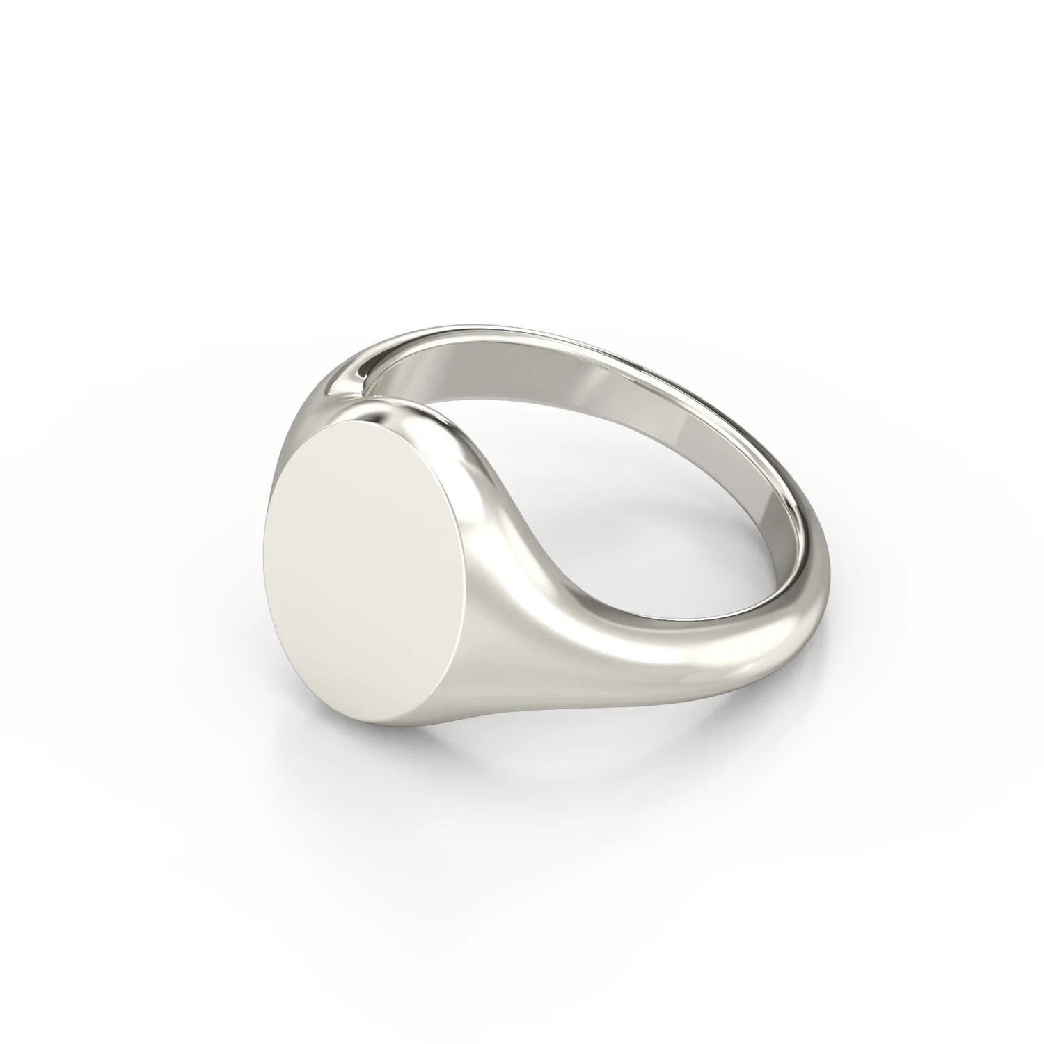 Sterling Silver Cushion Signet Rings — Laser Engraving Service