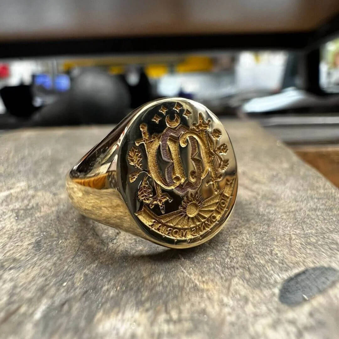 Explore The Different Signet Ring Engraving Options — Laser Engraving ...