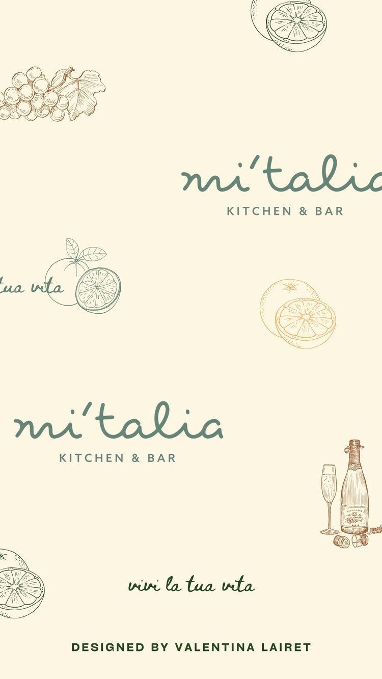 mi'talia Kitchen & Bar Logo Design — Triangular Studio Inc.