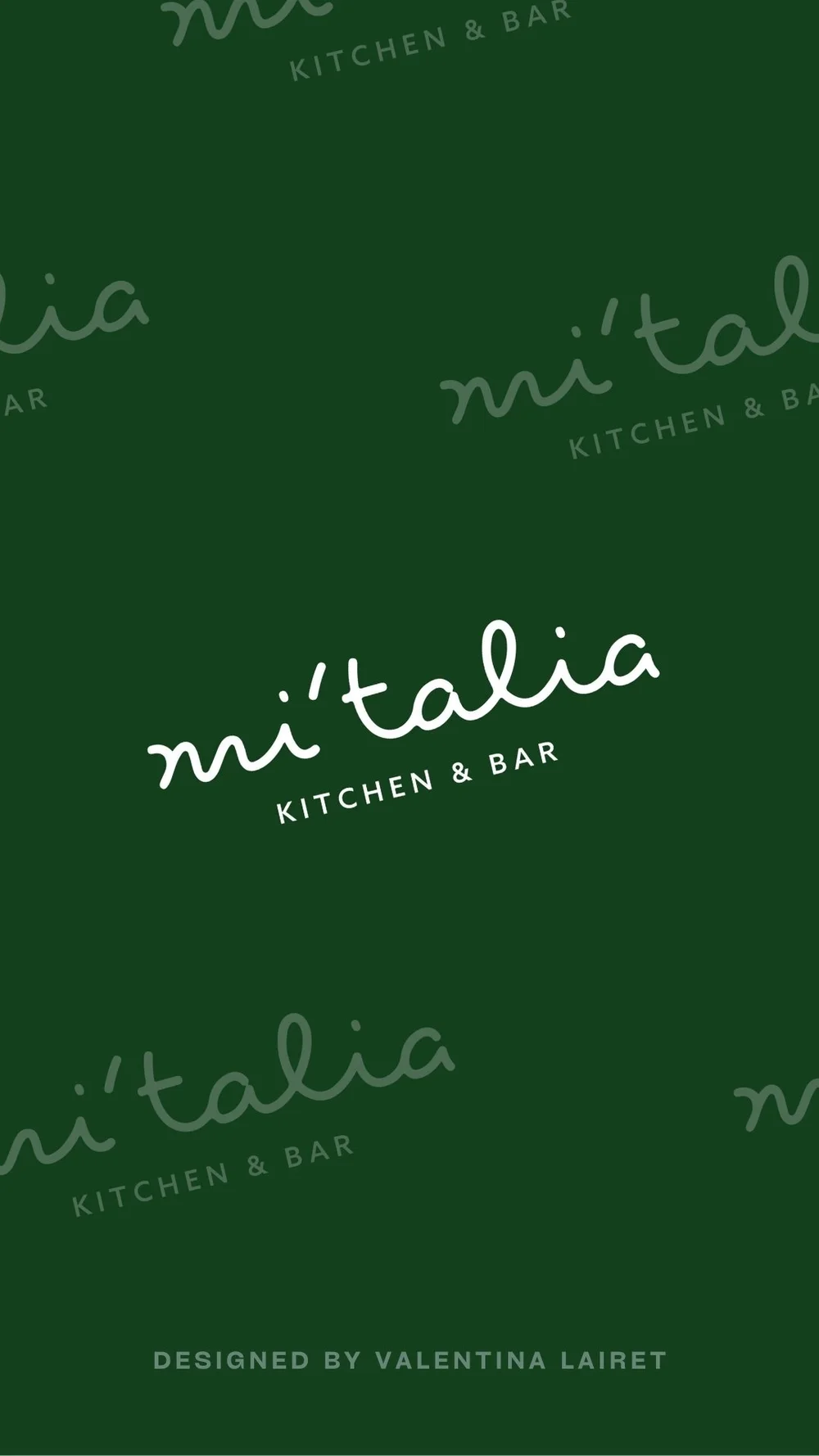 mi'talia Kitchen & Bar Logo Design — Triangular Studio Inc.