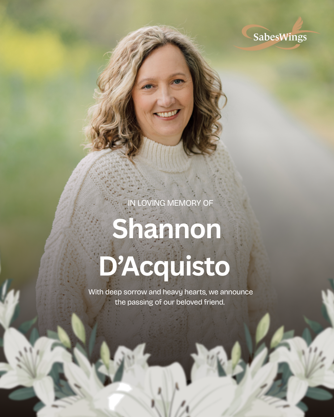 The Passing of Shannon D’Acquisto — SabesWings