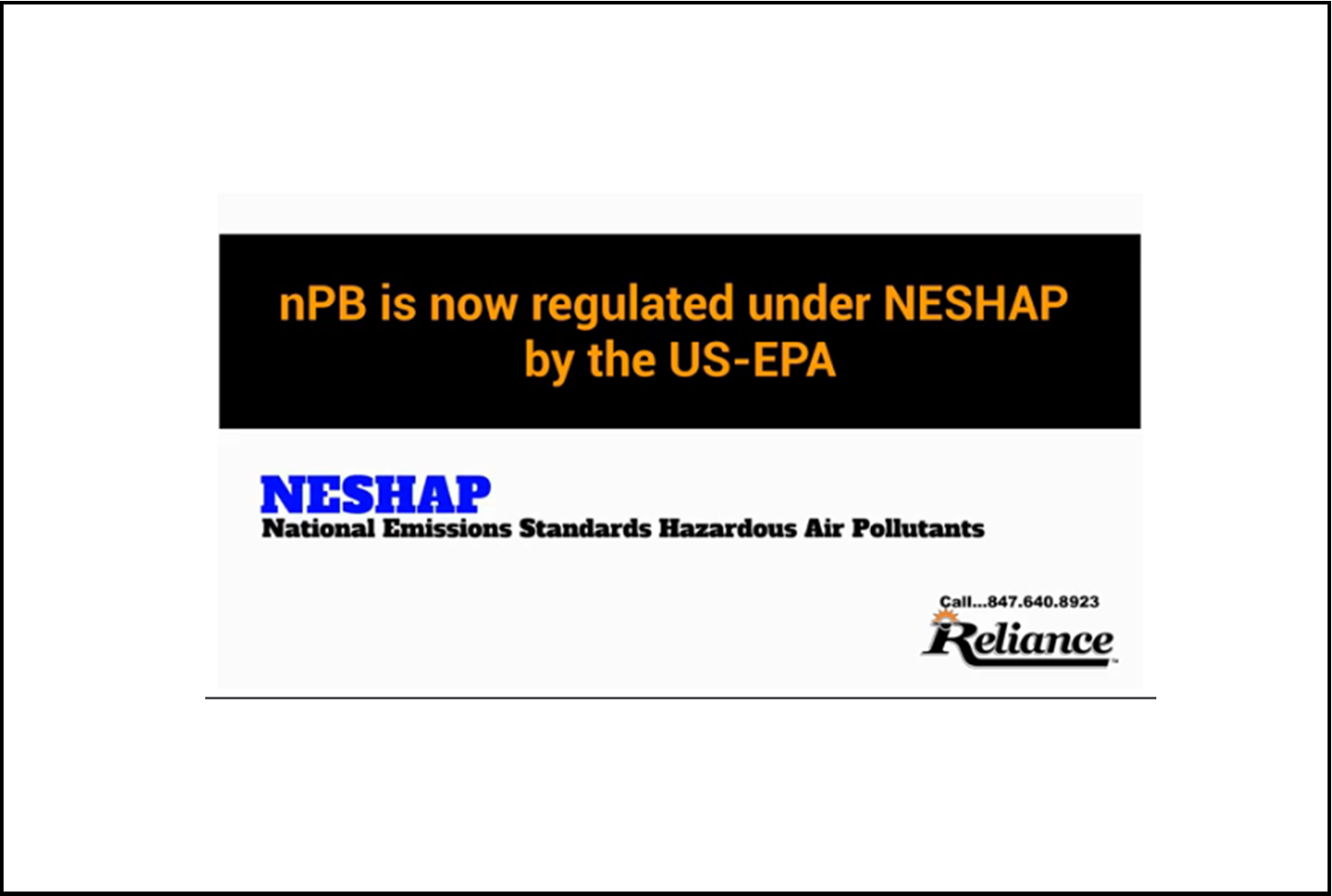 Vapor Degreasing Considerations | Reliance Specialty Products