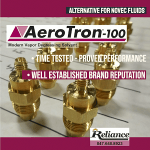 Novec solvent supplies are dwindling - AeroTron-100 is a direct ...