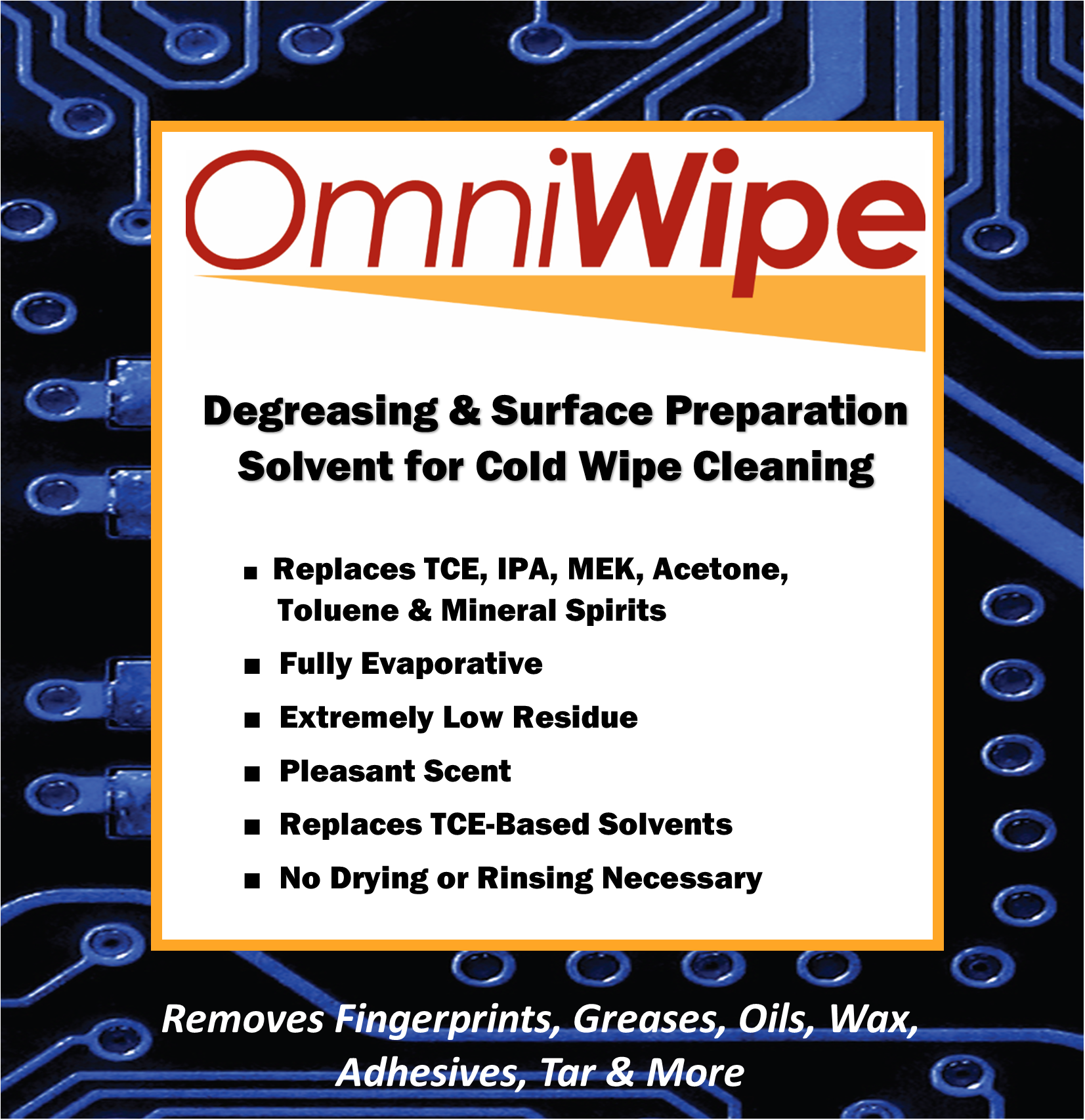 OmniWipe Cold-Wipe Cleaning Solvent | Reliance Specialty Products