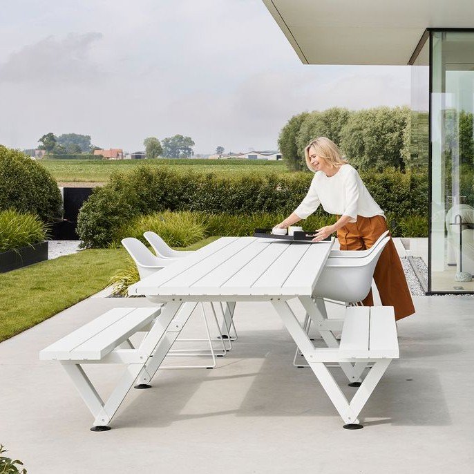 Sitzbank Mara – Stuhl mit Tisch