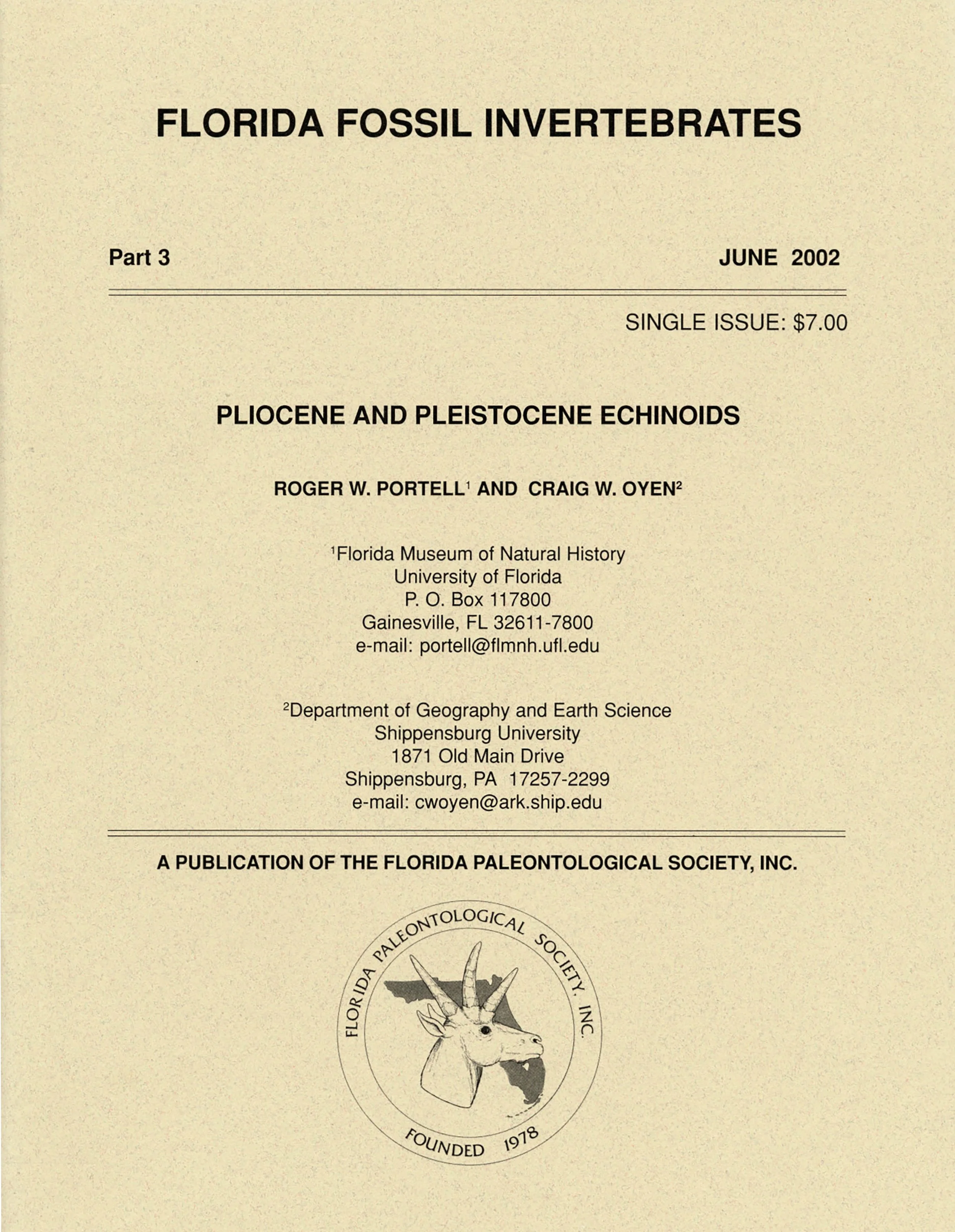 Florida Fossil Invertebrates 03 - Pliocene and Pleistocene Echinoids ...