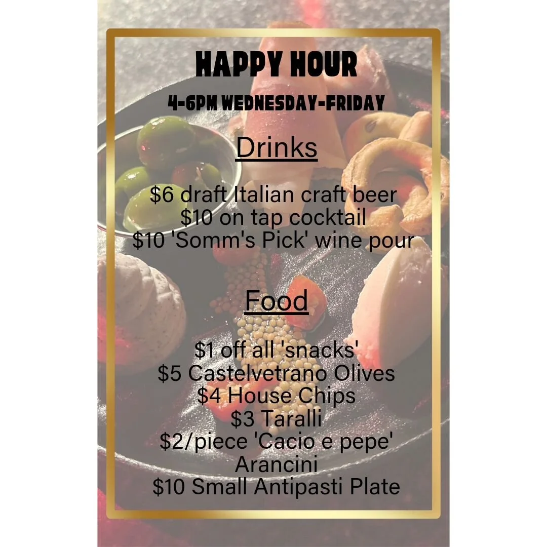 Food and Beverage Menu — Bar Sotto Chicago