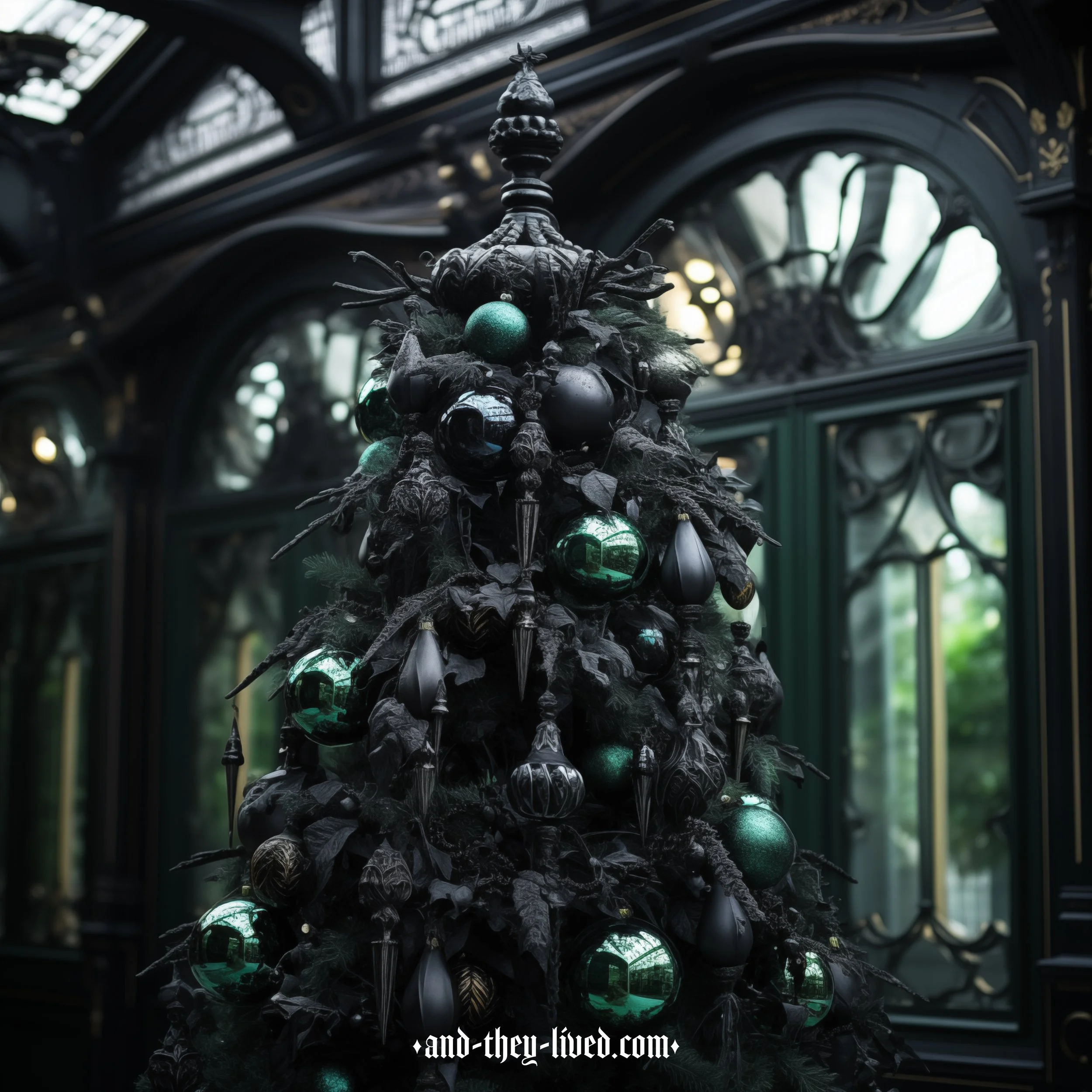 A Christmas of Eerie Elegance: Our Haunted Mansion-Inspired Decor — And ...